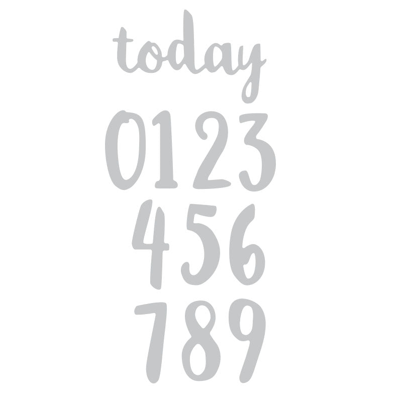 Sizzix Thinlits Die Set 11PK - Brush Numbers – Sizzix.co.uk