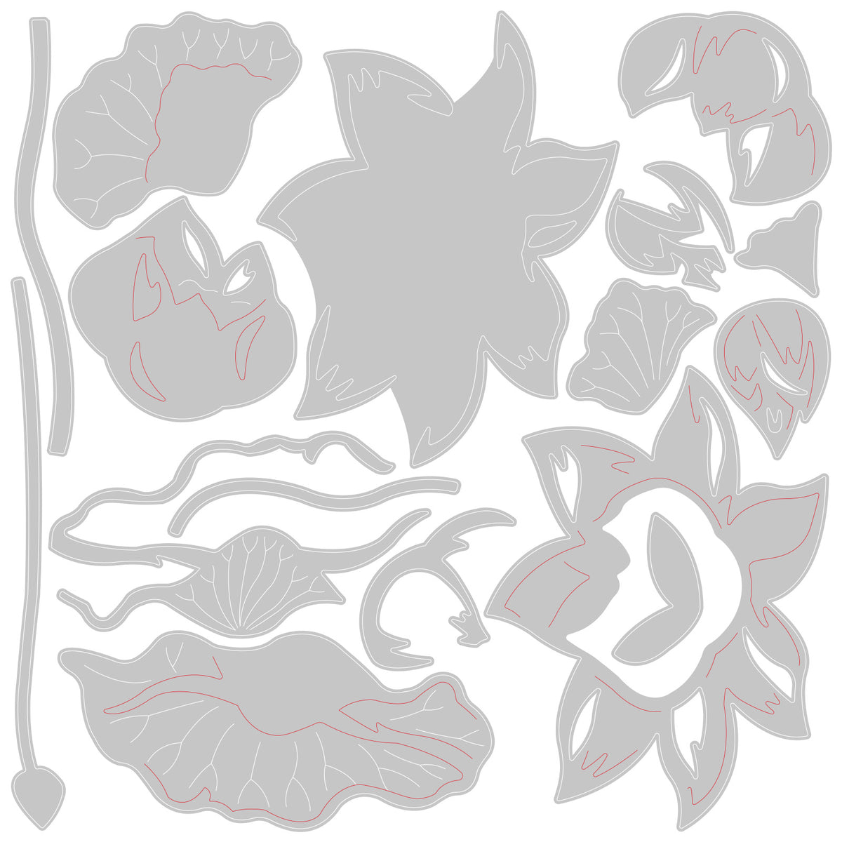 Sizzix Thinlits Die Set 16PK Layered Water Flower – Sizzix.co.uk