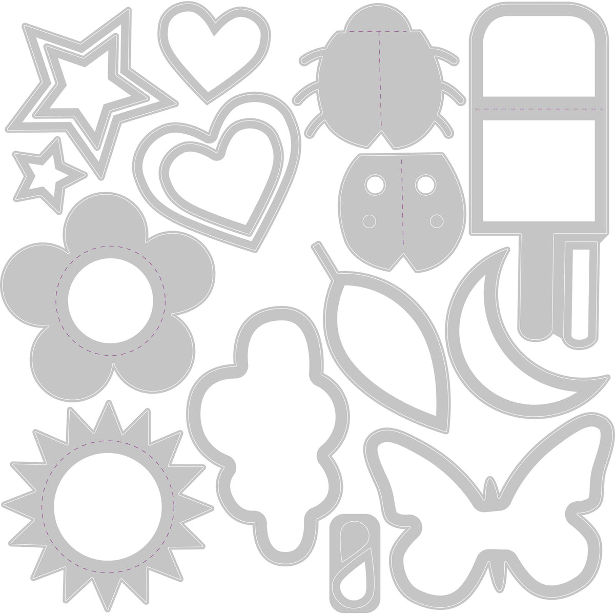 Sizzix Thinlits Die Set 16PK - Basic Shapes – Sizzix.co.uk