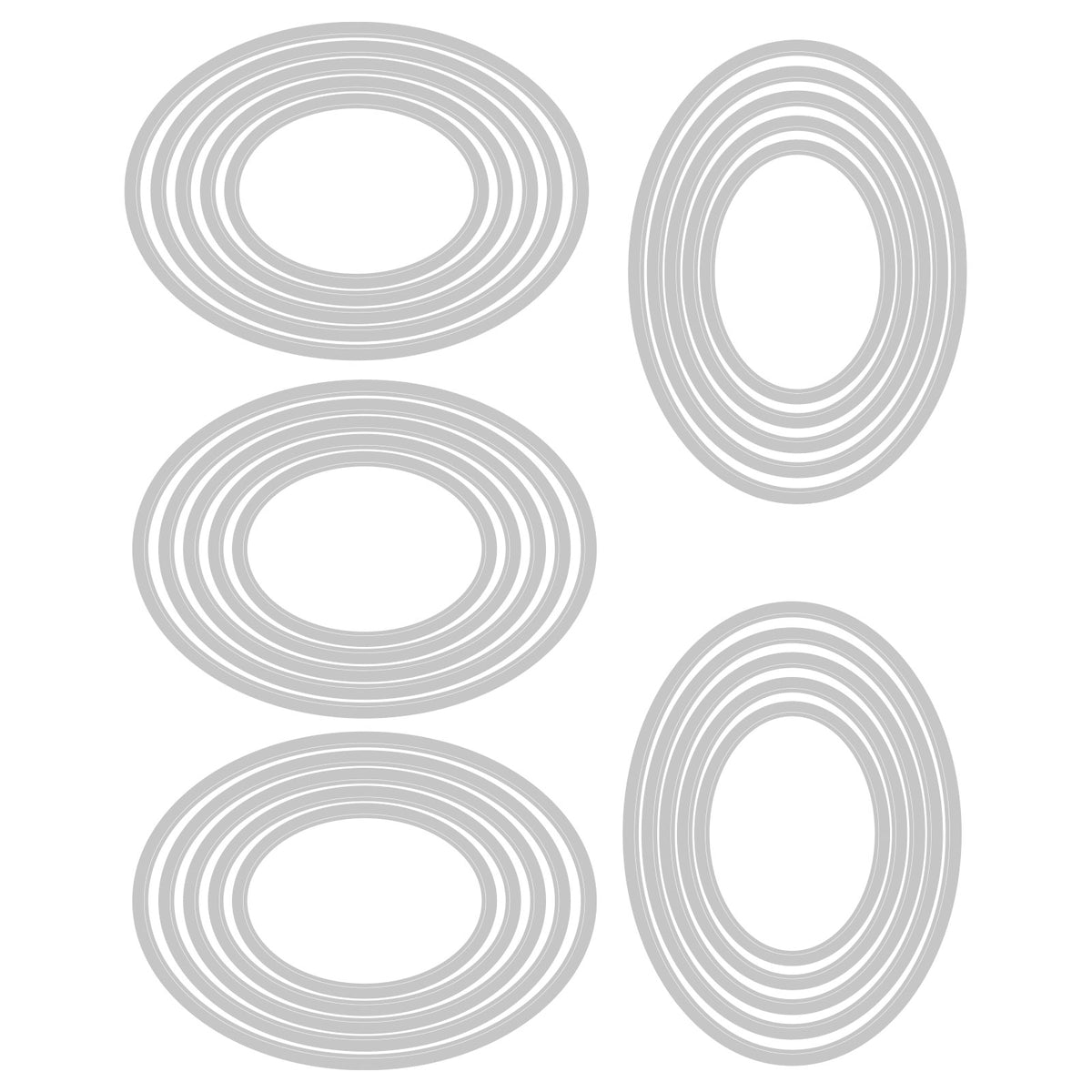 Sizzix Framelits Die Set - Stacked Oval Tiles (25 PK) by Tim Holtz – Sizzix.co.uk