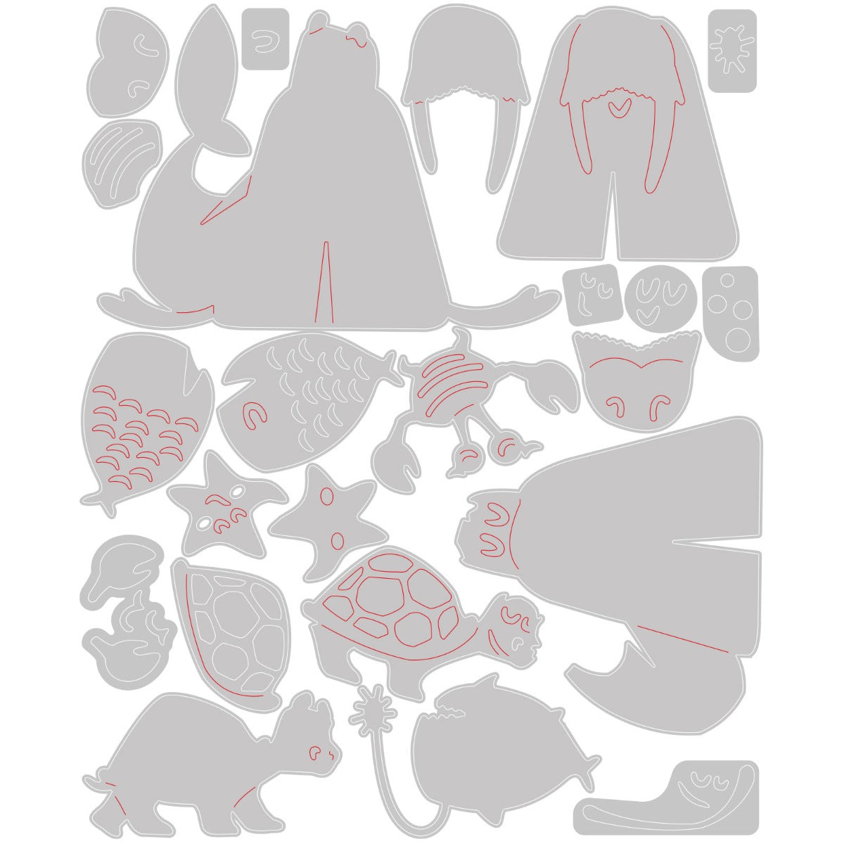 Sizzix Thinlits Die Set 23PK Under the Sea #2, Colorize by Tim Holtz – Sizzix.co.uk