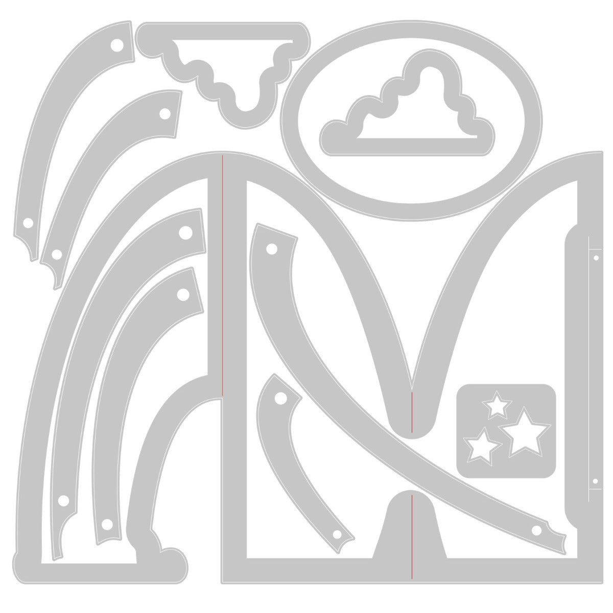 Sizzix Thinlits Die Set 11PK - Card, Rainbow Fold-a-Long – Sizzix.co.uk