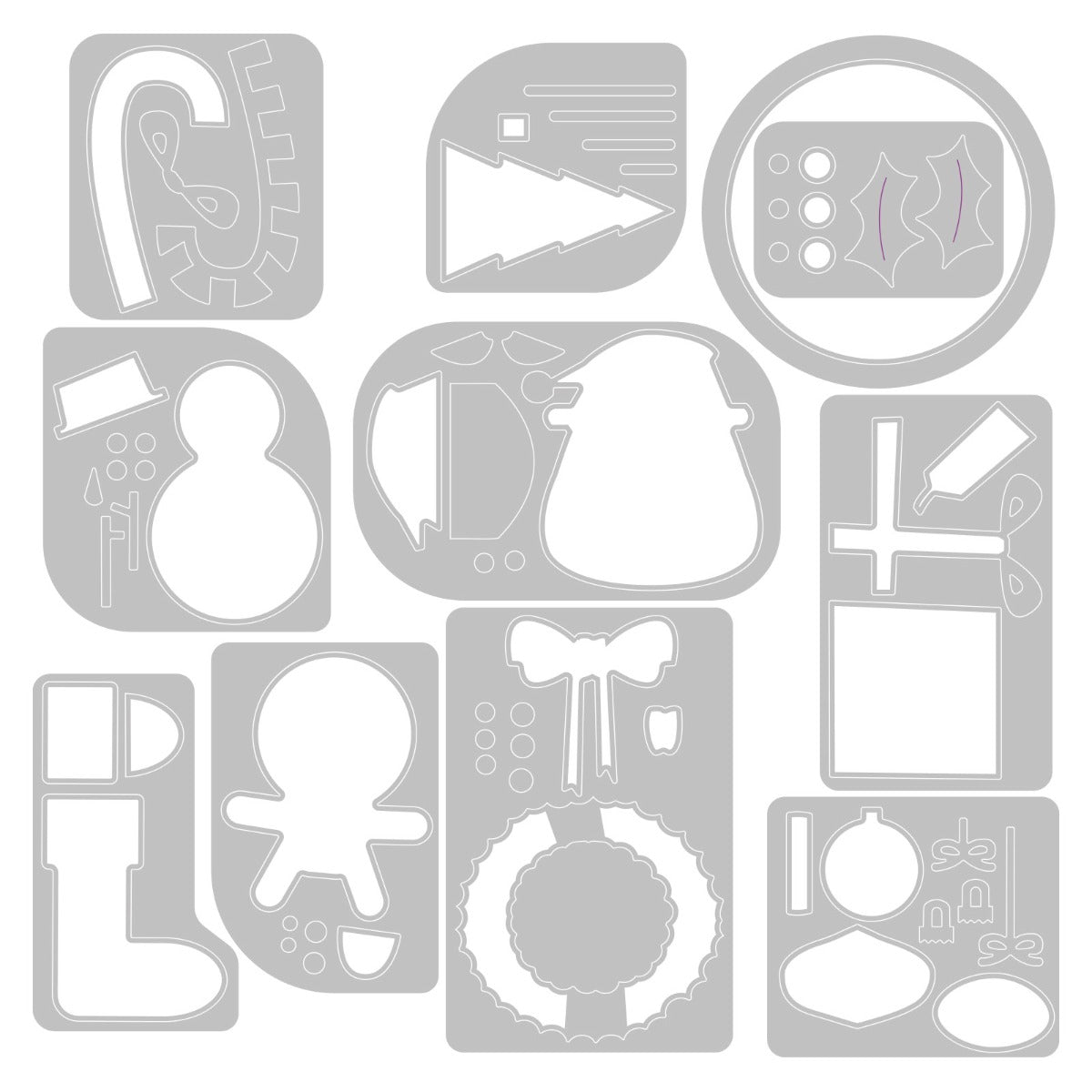 Sizzix Thinlits Die Set 11PK - Christmas Minis by Tim Holtz – Sizzix.co.uk