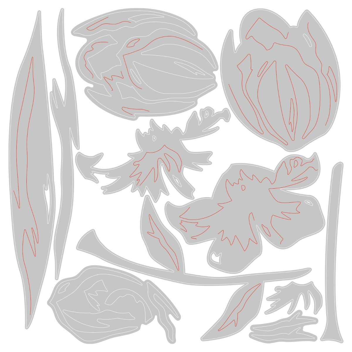 Sizzix Thinlits Die Set 11PK - Layered Spring Flowers – Sizzix.co.uk