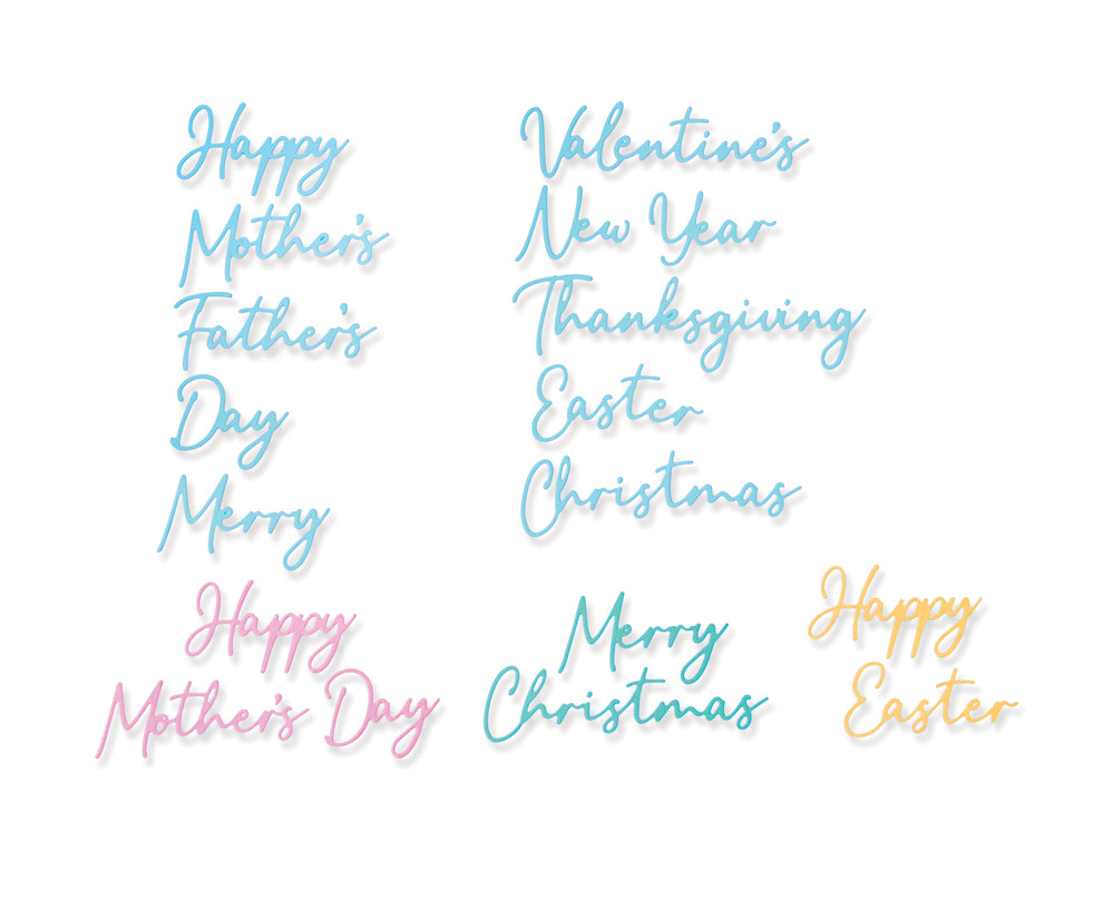 Sizzix Thinlits Die Set 10PK - All Occasions – Sizzix.co.uk