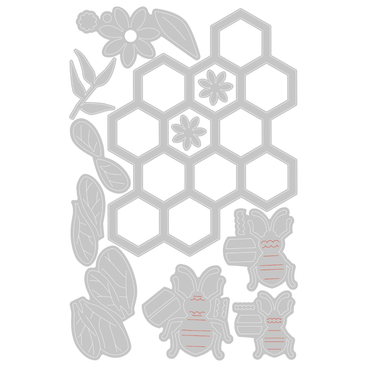 Sizzix Thinlits Die Set 11PK - Bee Hive – Sizzix.co.uk