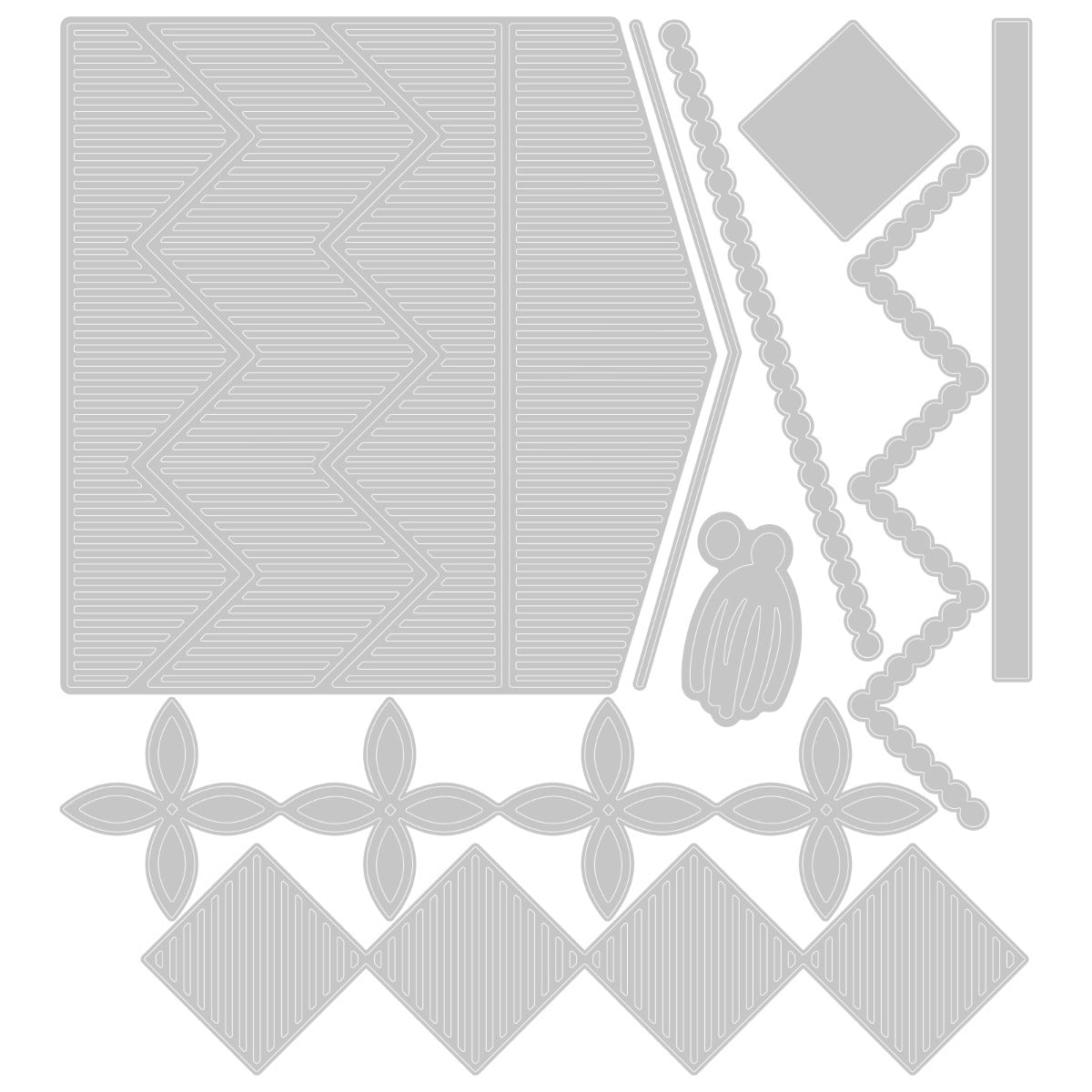 Sizzix Thinlits Die Set 9PK - Macrame Card Front – Sizzix.co.uk