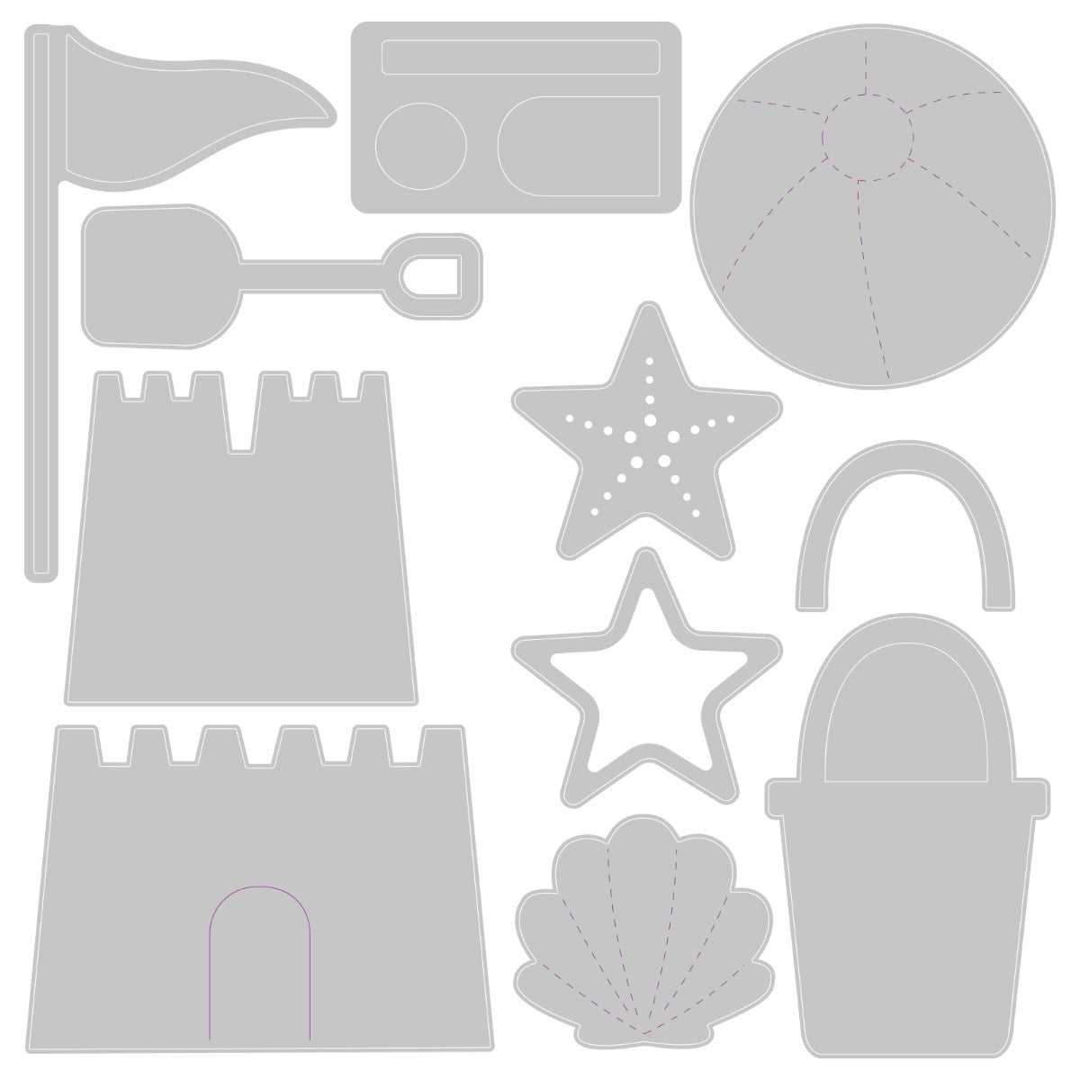 Sizzix Thinlits Die Set 11PK - Summer Shapes – Sizzix.co.uk