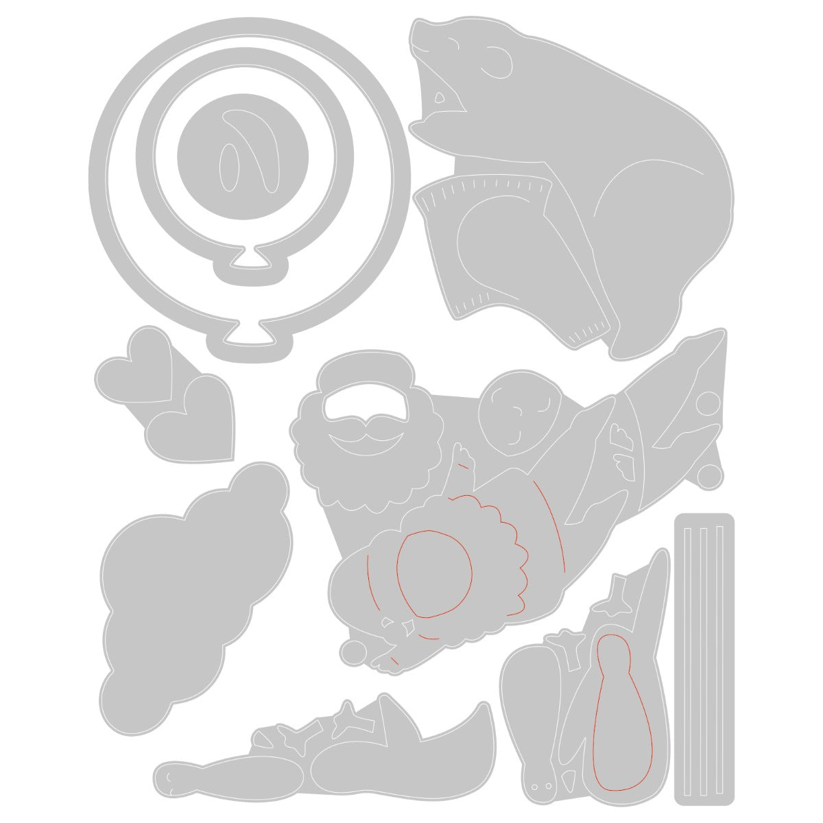 Sizzix Thinlits Die Set 10PK - Festive Sky Party – Sizzix.co.uk