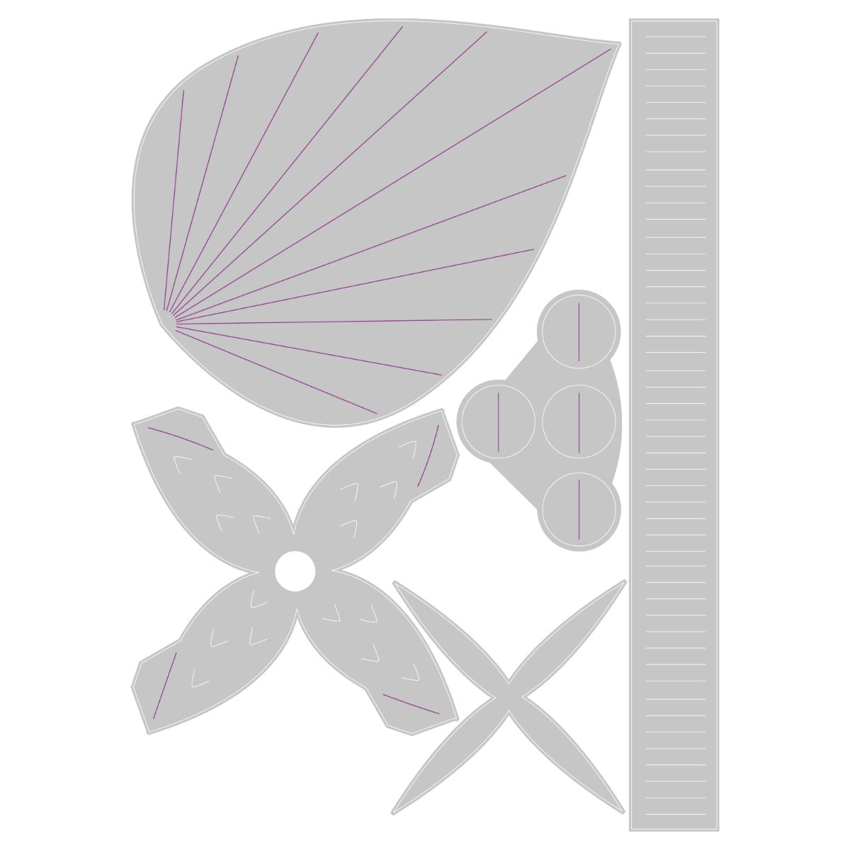 Sizzix Thinlits Die Set 5PK - Ornamental Stems – Sizzix.co.uk