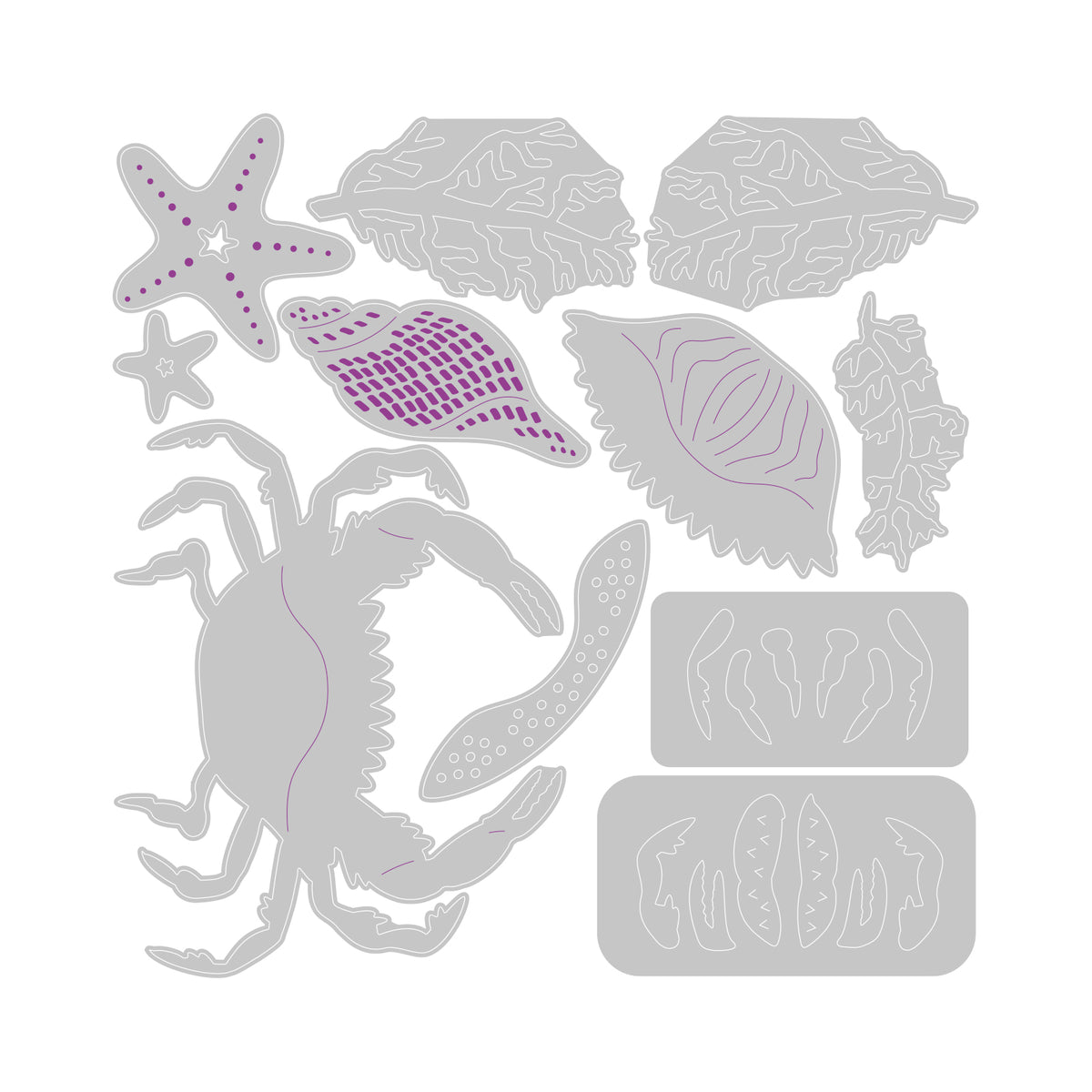 Sizzix Thinlits Die Set 11PK Ocean Medley – Sizzix.co.uk