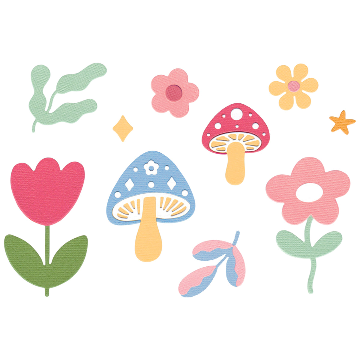 Sizzix Thinlits Die Set 24PK - Happy Florals by Letters by Shells – Sizzix.co.uk