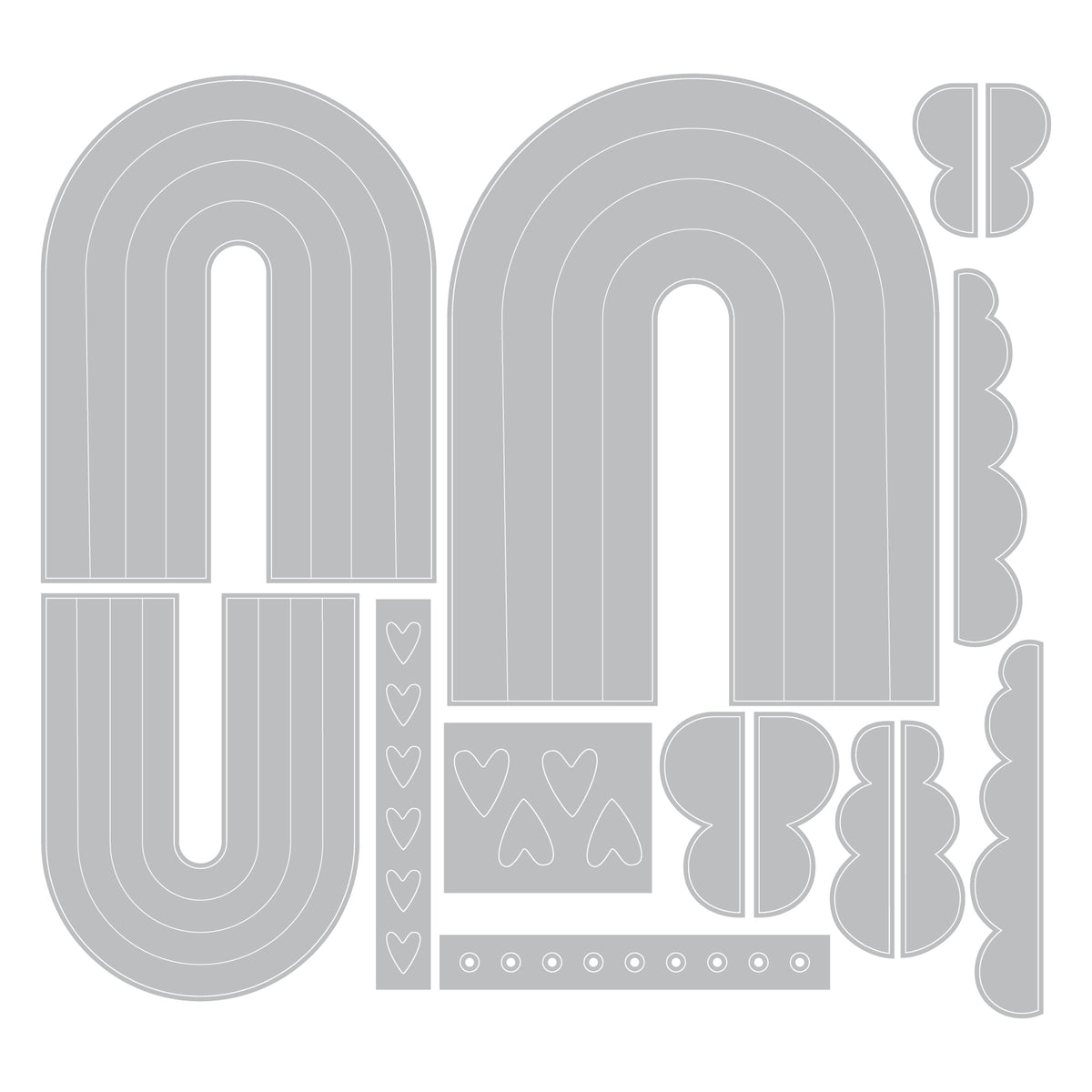 Sizzix Thinlits Die Set 14PK - Rainbow Arches by Catherine Pooler – Sizzix.co.uk