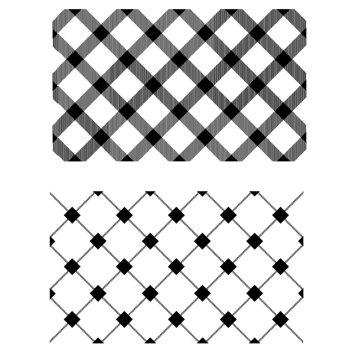 Sizzix Clear Stamps Set 2PK - Tartan by 49 and Market – Sizzix.co.uk