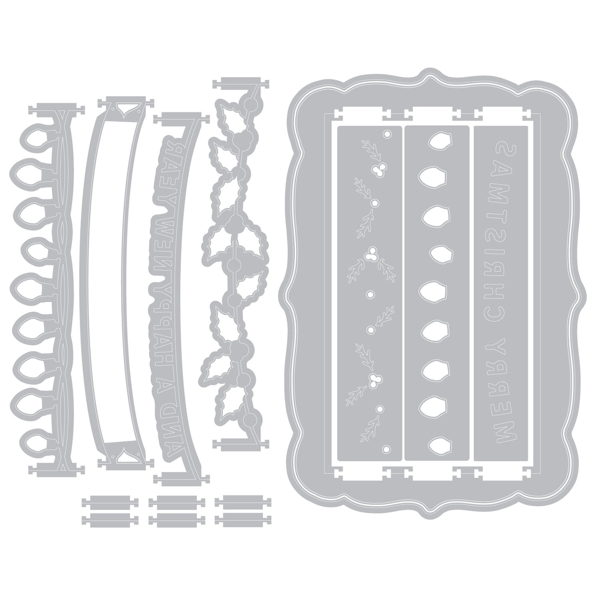 Sizzix Thinlits Die Set 15PK Snap and Swap - Merry Christmas by 49 and – Sizzix.co.uk