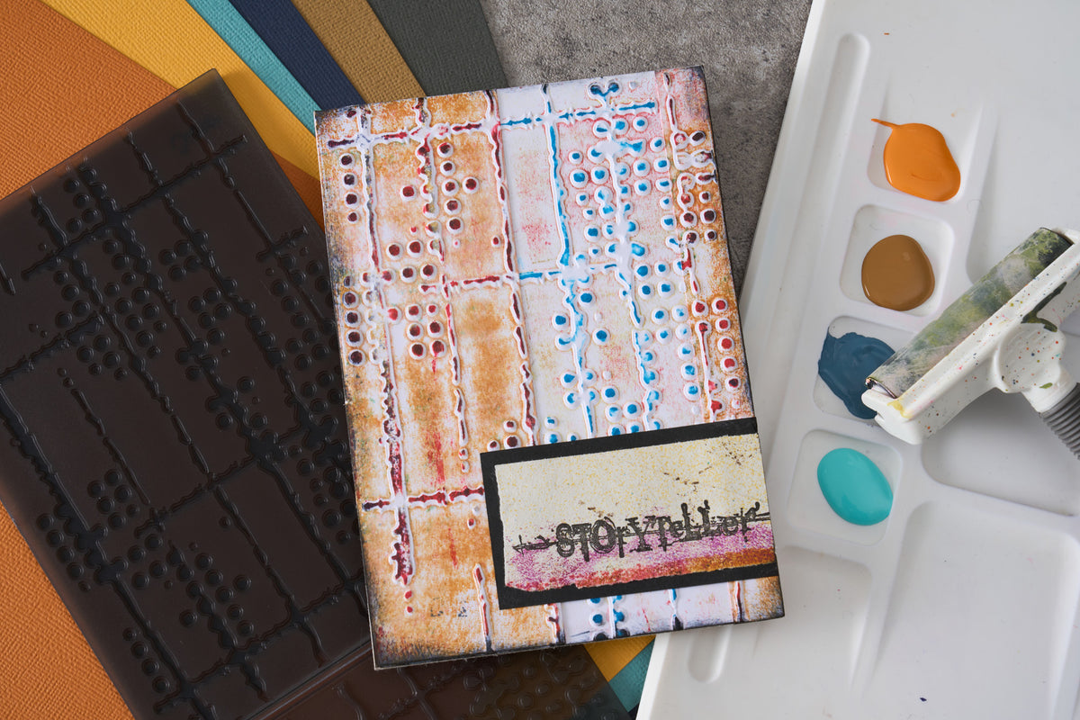 Sizzix Multi-Level Embossing Folder - Dot Matrix by Seth Apter – Sizzix.co.uk