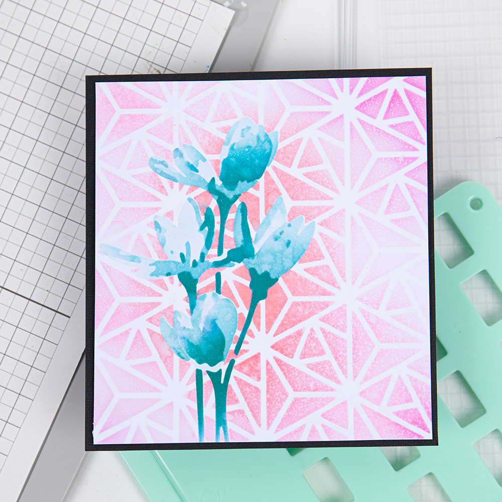 Sizzix Layered Stencils 4PK - Geo Flowers – Sizzix.co.uk