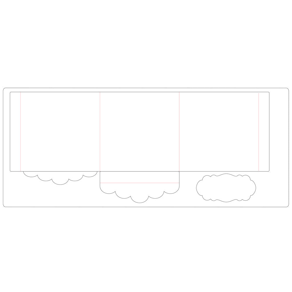 Sizzix ScoreBoards XL Die - Box, Gift w/Scallop Edges by Eileen Hull ...