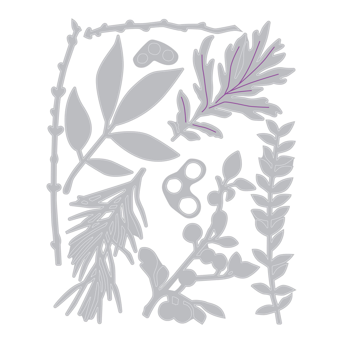 Sizzix Thinlits Die Set 9PK - Hidden Leaves – Sizzix.co.uk