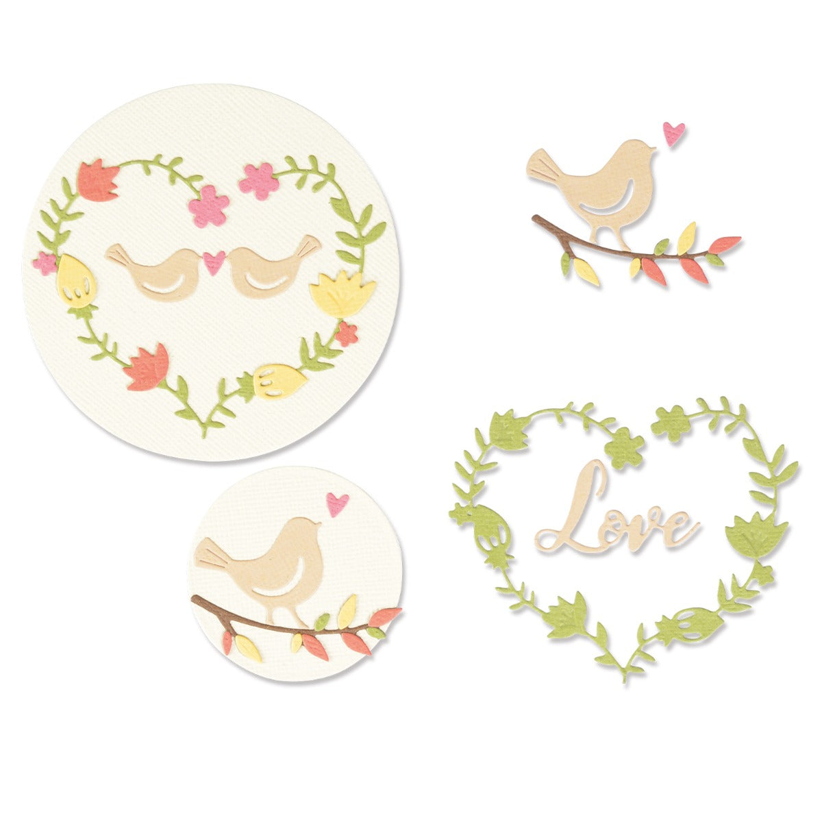 Sizzix Thinlits Die Set 11PK - Mini Love Birds – Sizzix.co.uk