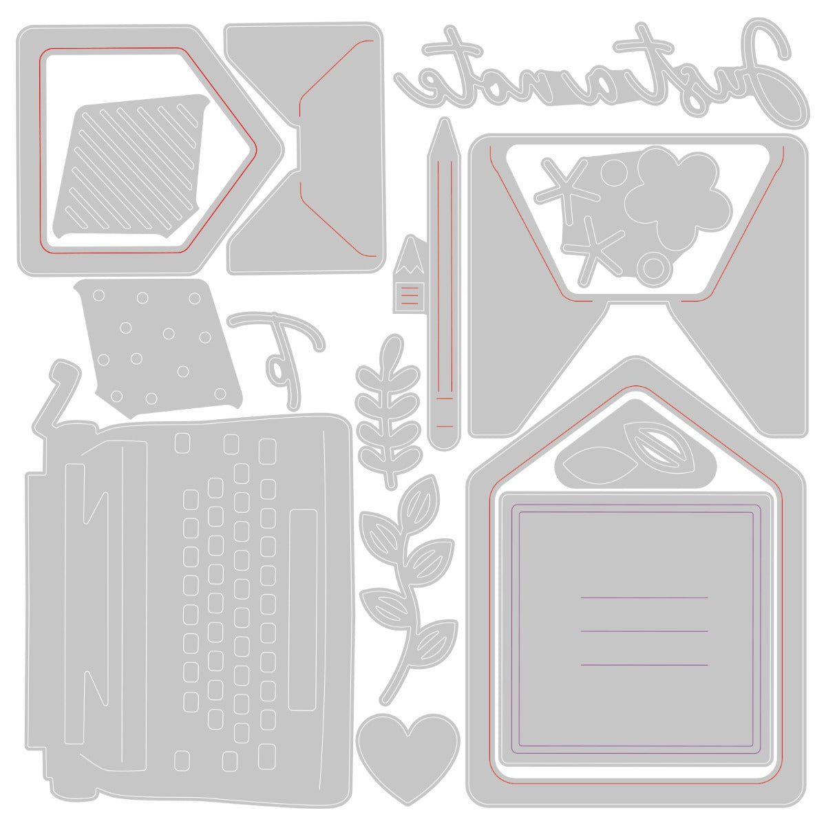 Sizzix Thinlits Die Set 16PK - You've Got Mail – Sizzix.co.uk