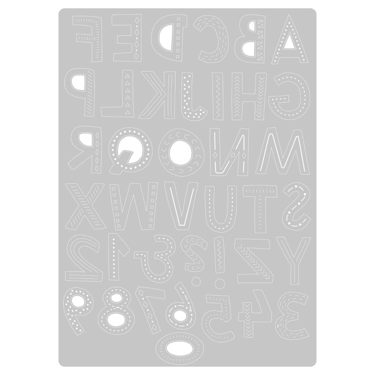 Sizzix Thinlits Die - Marked Alphabet – Sizzix.co.uk