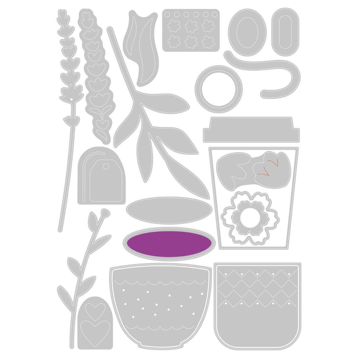 Sizzix Thinlits Die Set 23PK - Tea Cups – Sizzix.co.uk