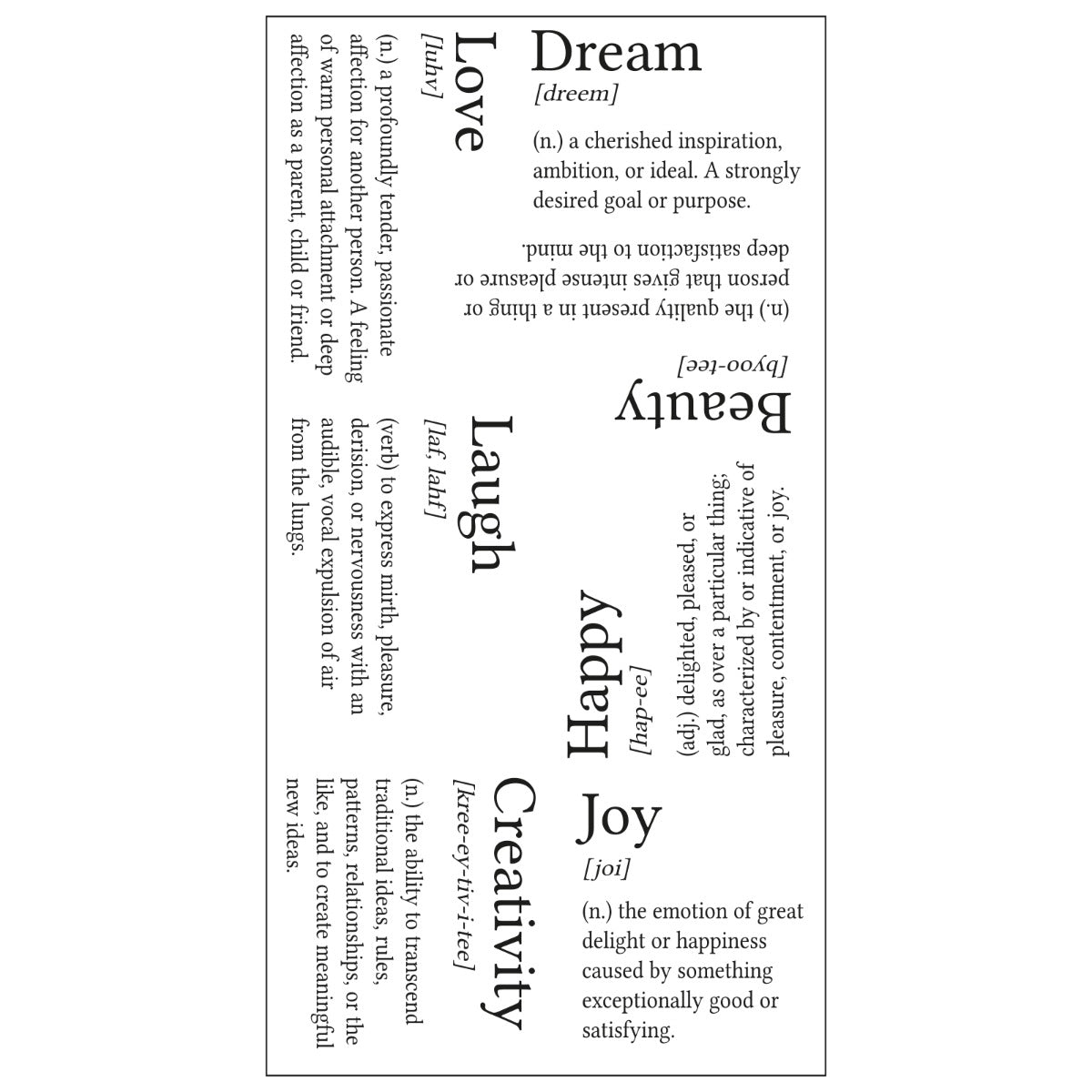 Sizzix Clear Stamps Set 7PK - Dictionary Definitions – Sizzix.co.uk