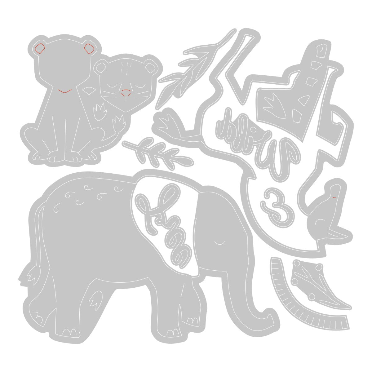 Sizzix Framelits Die Set 10PK w/8PK Stamps Floral Safari – Sizzix.co.uk