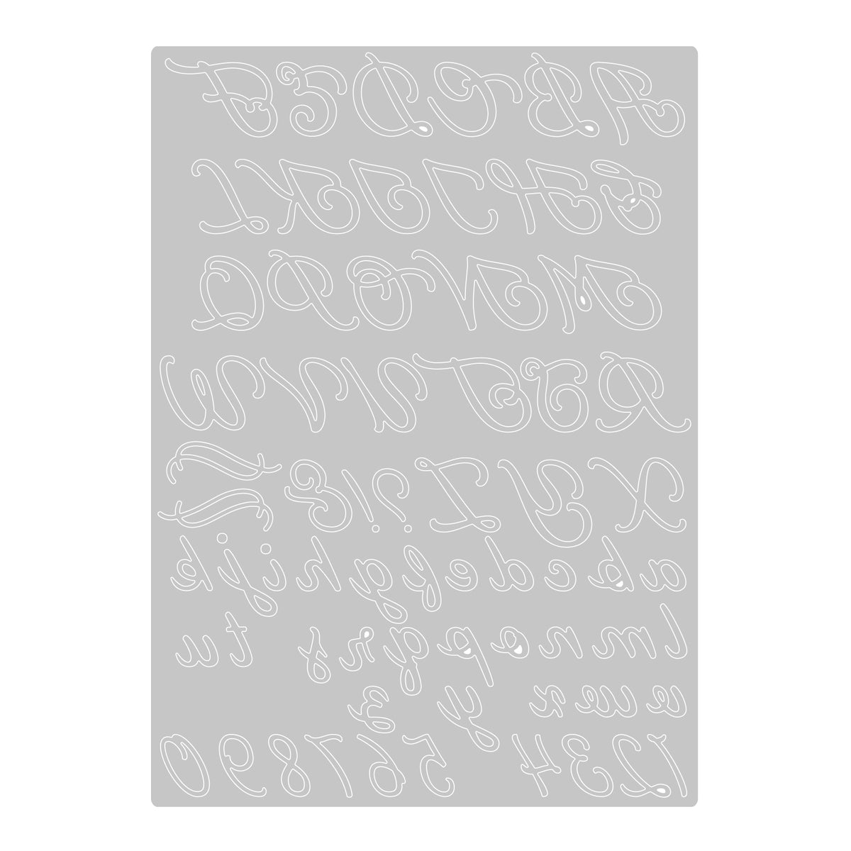 Sizzix Thinlits Die Scripted Alphabet – Sizzix.co.uk
