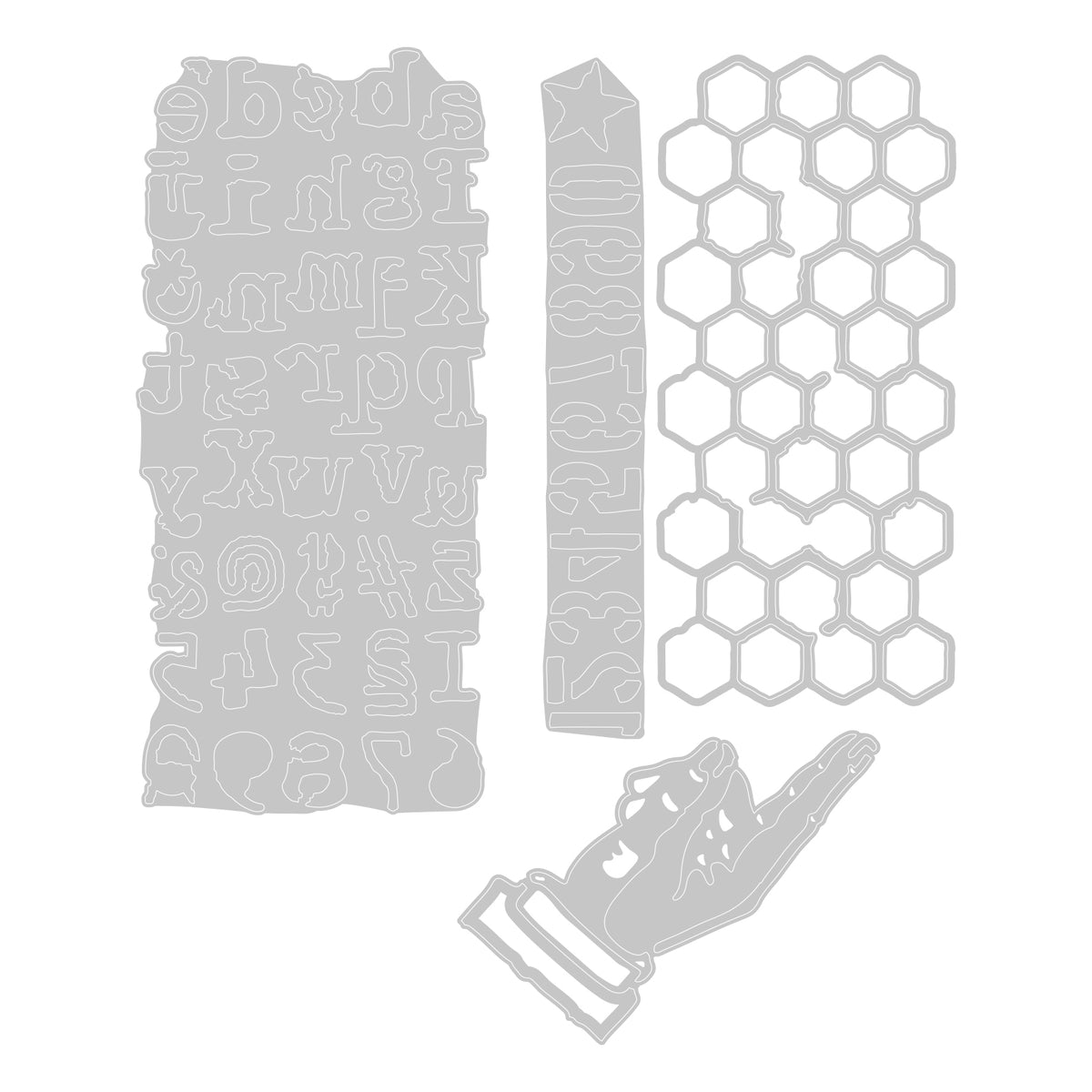 Sizzix Thinlits Die Set 4PK - Mixed Media Madness by Tim Holtz – Sizzix ...