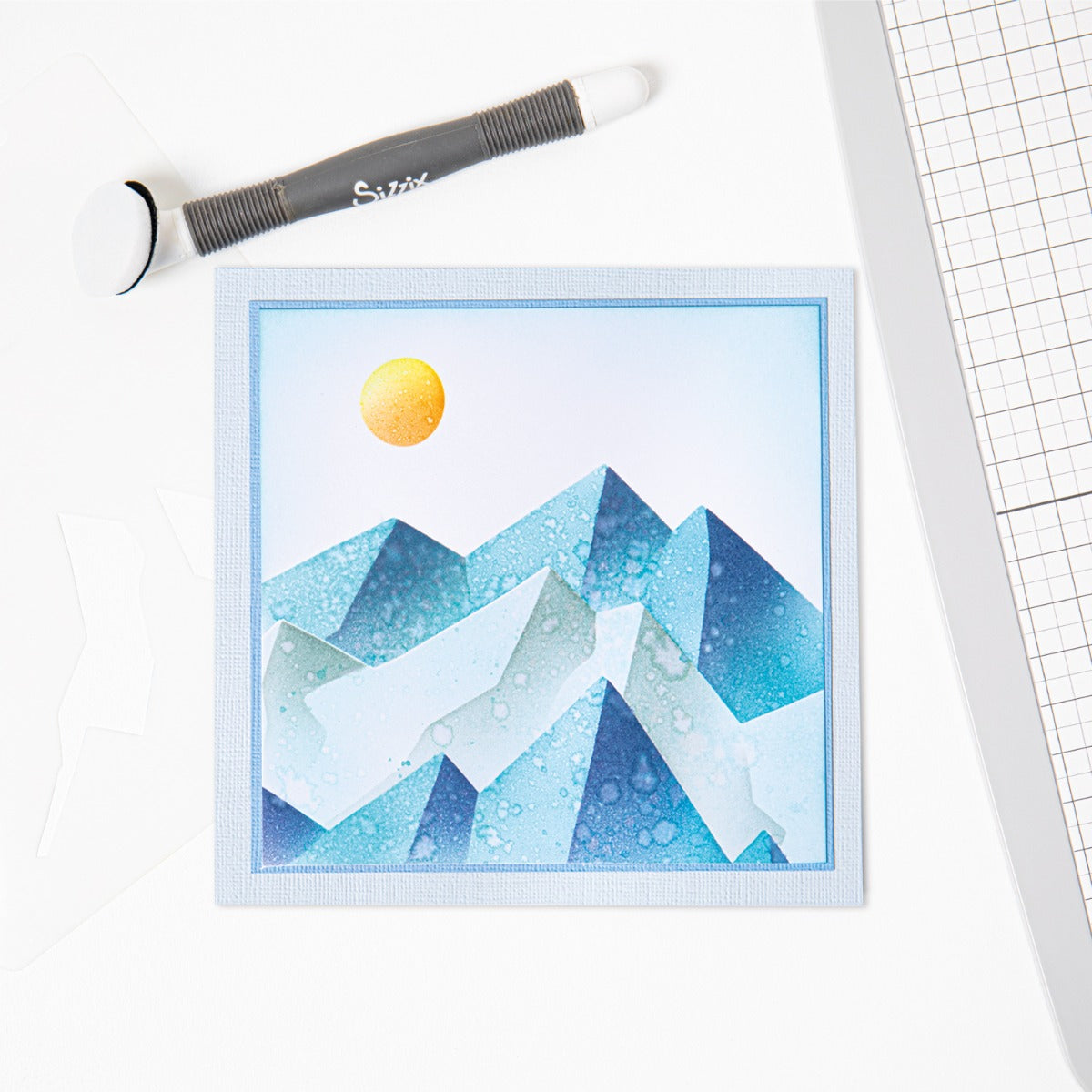 Sizzix Layered Stencils 4PK - Mountain Scene – Sizzix.co.uk