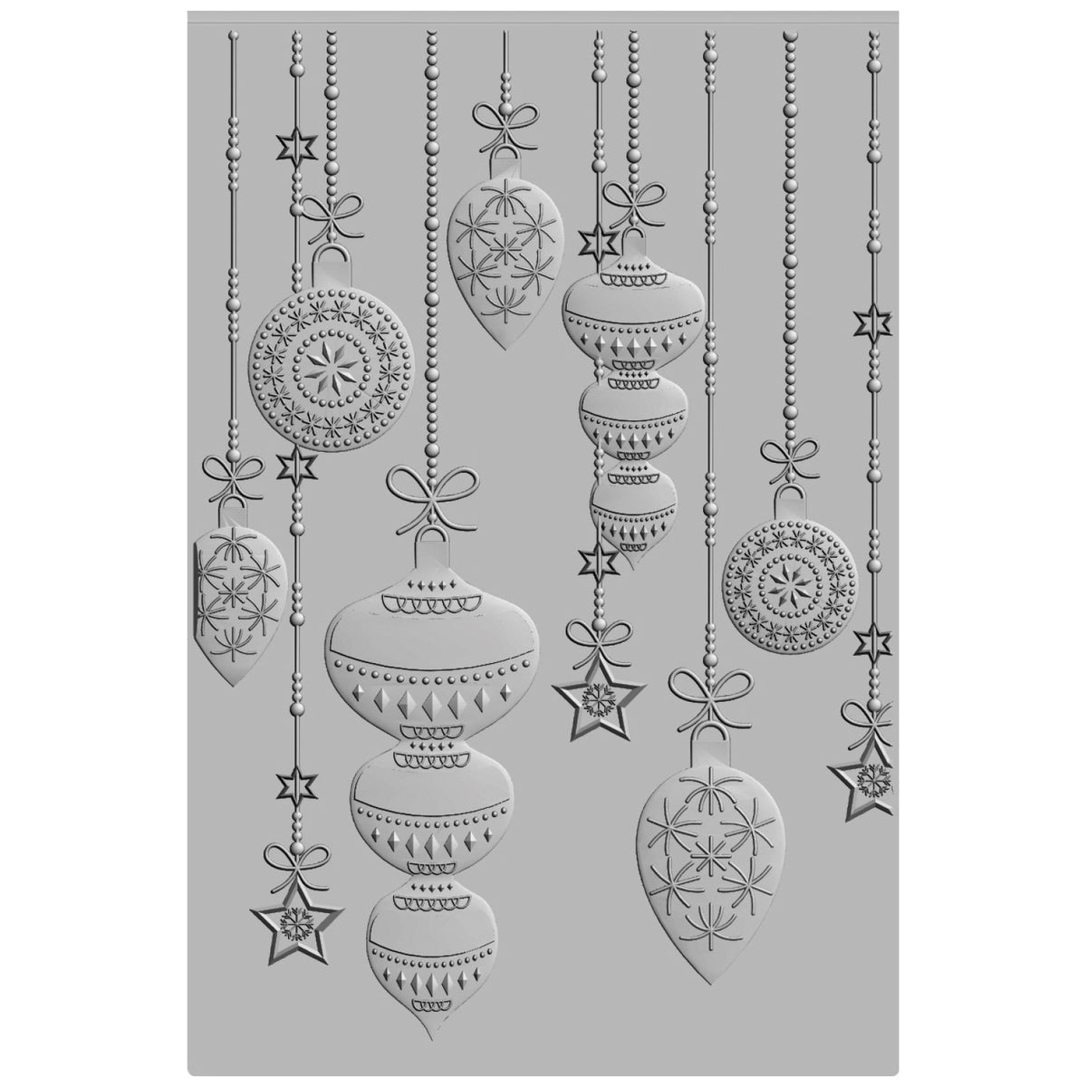 Sizzix 3-D Textured Impressions Embossing Folder - Sparkly Ornaments ...
