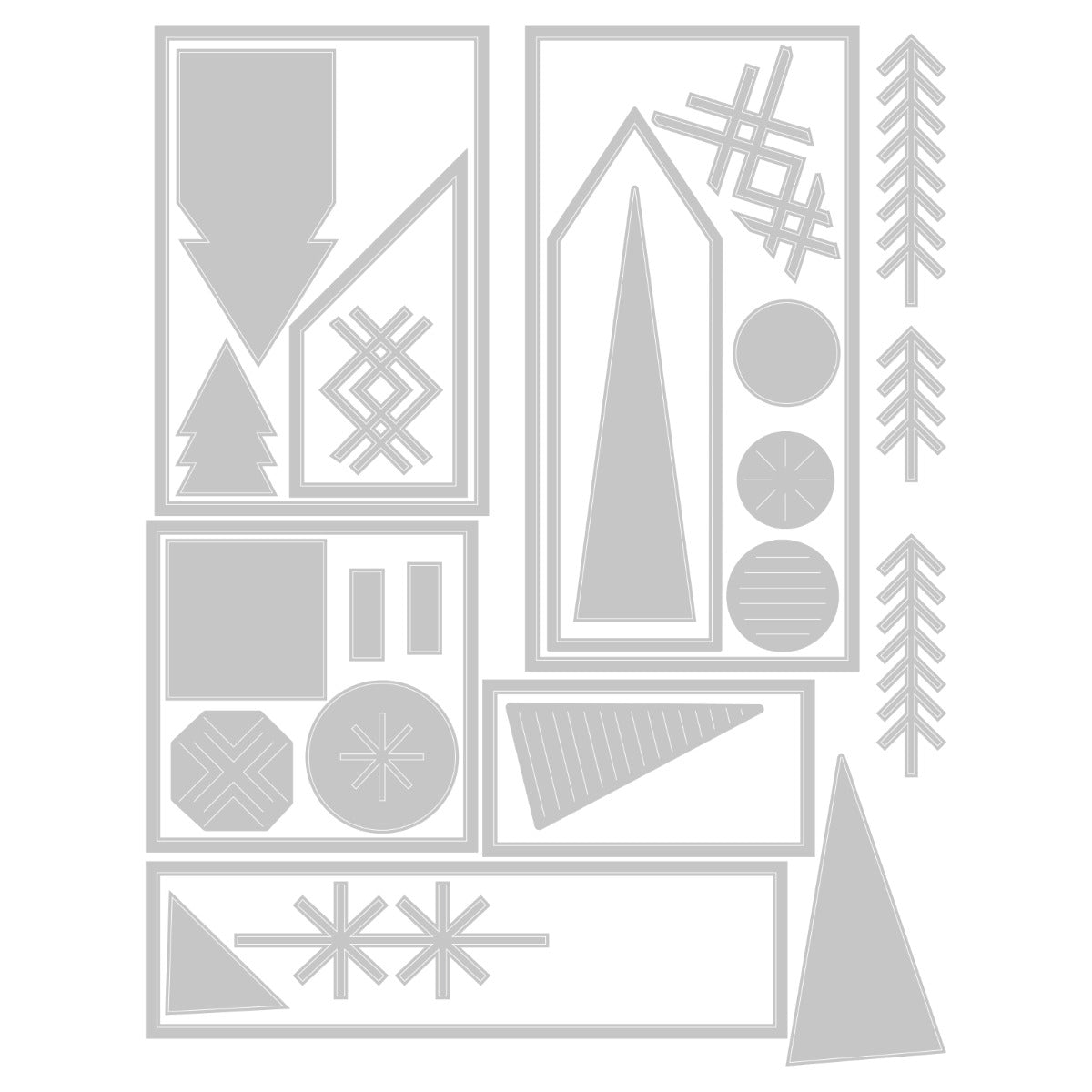 Sizzix Thinlits Die Set 27PK - Holiday Blocks by Tim Holtz – Sizzix.co.uk