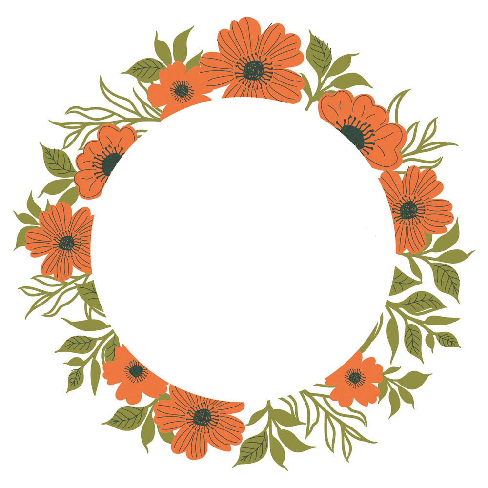 Sizzix Layered Clear Stamps Set 6PK Botanic Wreath by Lisa Jones ...