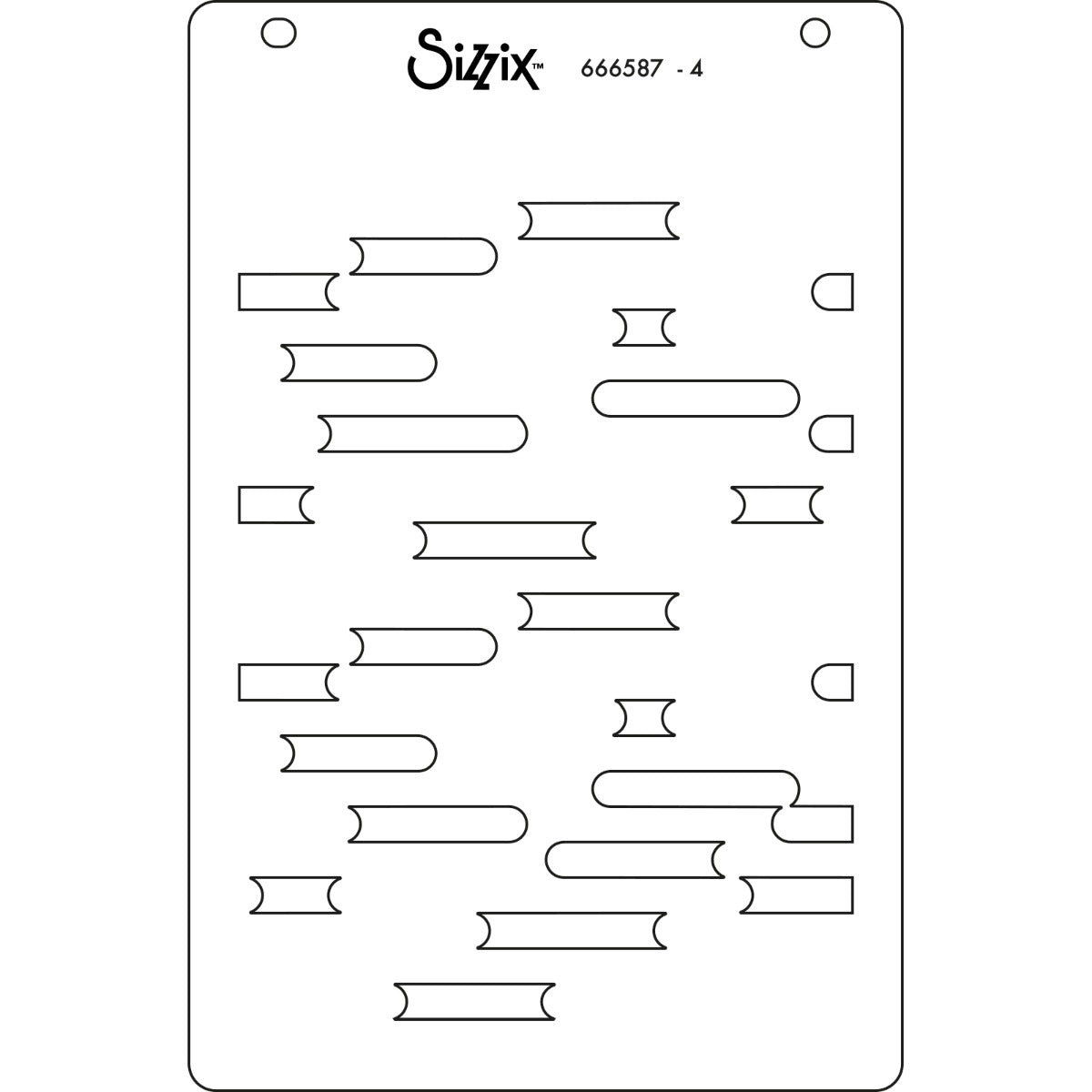 Sizzix A6 Layered Stencils 4PK - Cosmopolitan, Downtown by Stacey Park ...