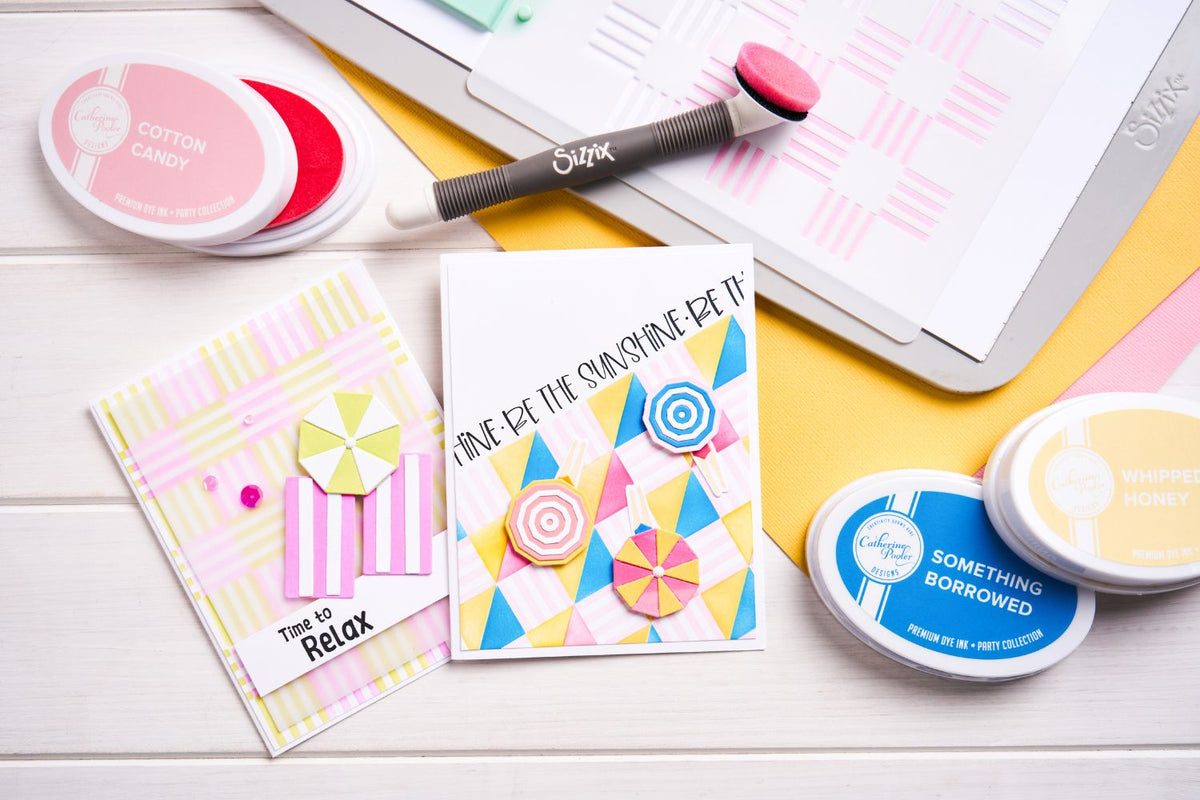 Sizzix Thinlits Die Set 15PK Beach Blankets & Brellas #2 by Catherine– Sizzix.co.uk