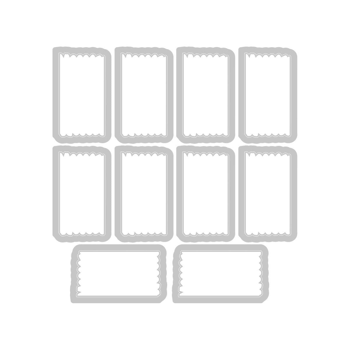 Sizzix A5 Clear Stamps 60PK w/10PK Framelits Die - Tab Stamp Alpha by ...