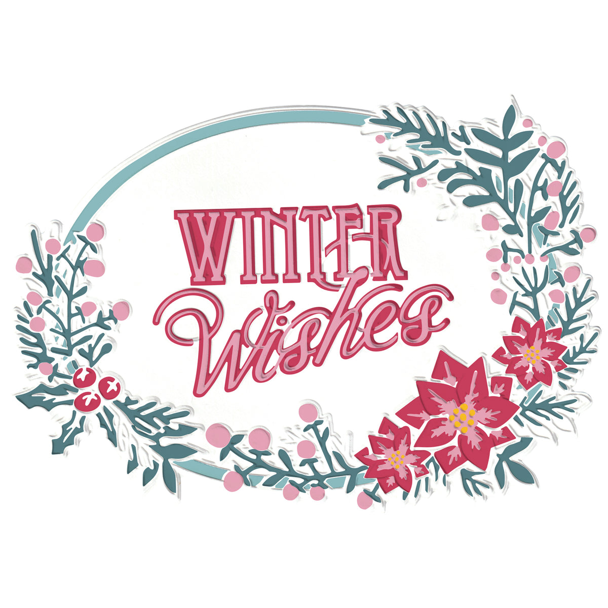 Sizzix 3-D Textured Impressions Embossing Folder - Winter Wishes ...