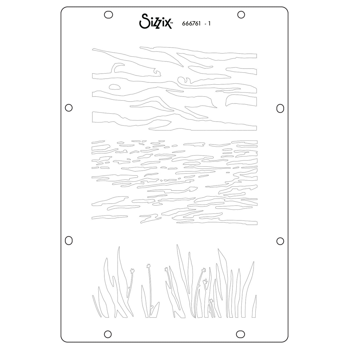 Sizzix Studio Stamps Set 17PK / 3PK Stencils - Nature by Vic Hollins ...