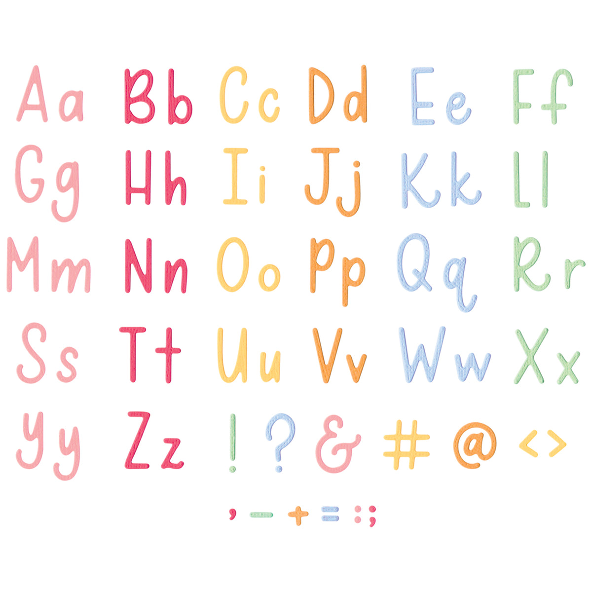 Sizzix Thinlits Die Set 38PK - Simple Letters by Letters by Shells ...