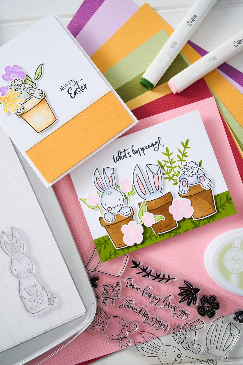 Sizzix Clear Stamps Set 15PK - Bunny Bits & Blooms by Catherine Pooler ...