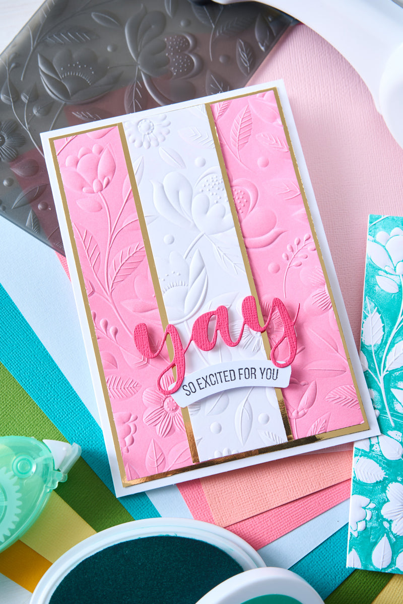 Sizzix 3D Textured Impressions Embossing FolderÂ - Happy Garden #1 by ...