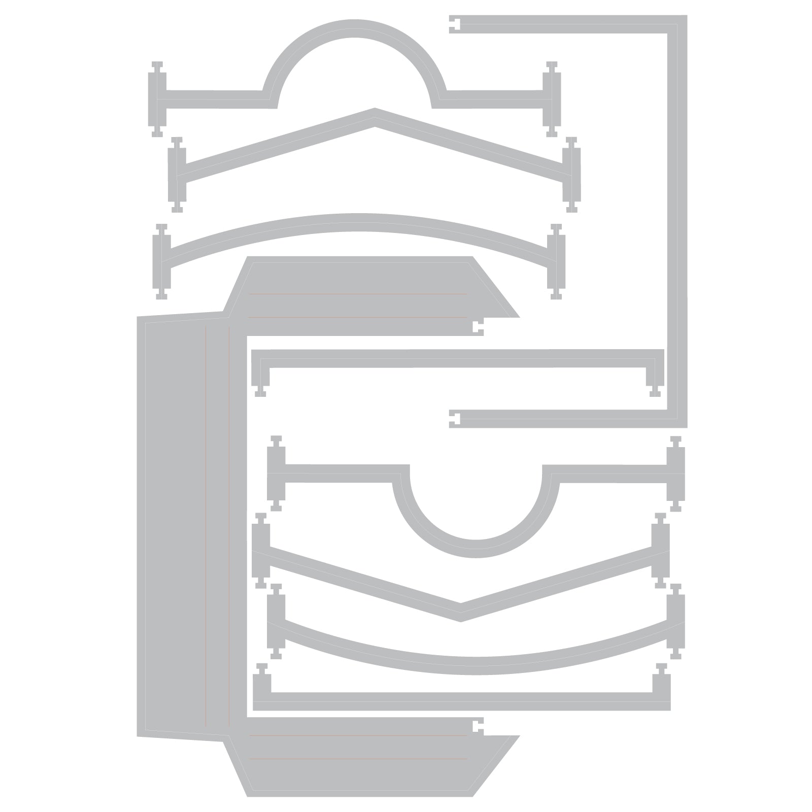 Sizzix Thinlits Die Set 10PK - Snap and Swap Pockets by 49 and Market – Sizzix.co.uk