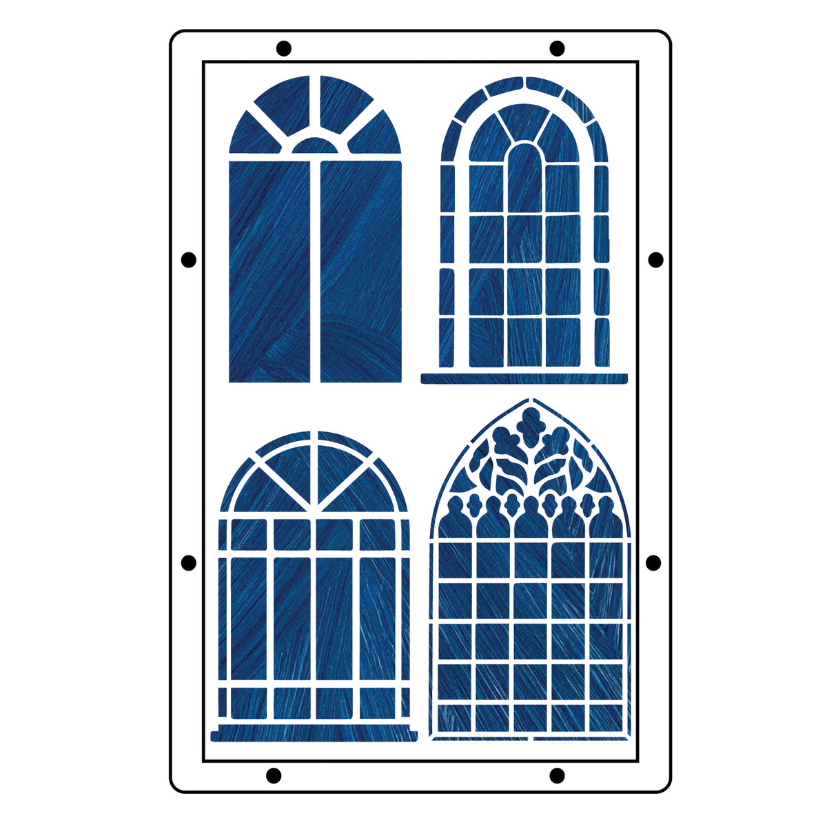 Sizzix Studio A5 Clear Stamps Set 6PK w/3pk A5 Stencils - Weather Wond ...