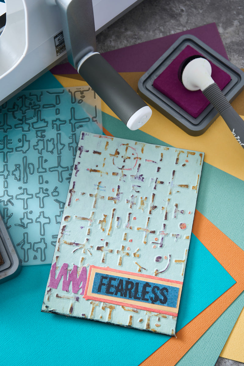 Sizzix Multi-Level Textured Impressions Embossing Folder - Grid Graph ...