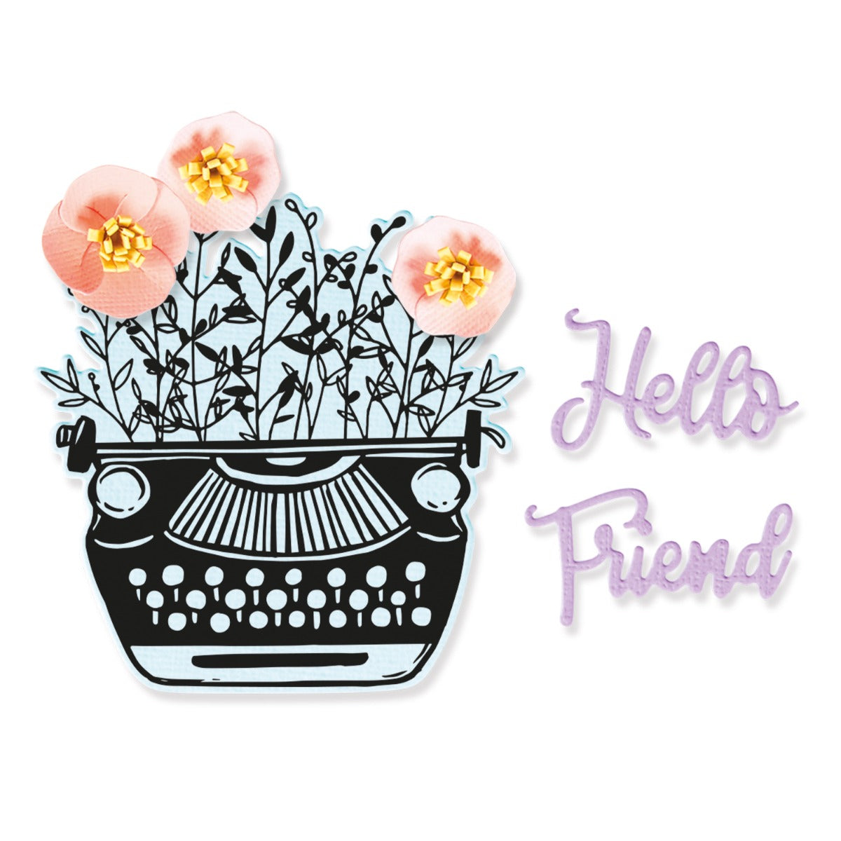 Sizzix Framelits Die Set 5PK w/Stamps - Hello Typewriter – Sizzix.co.uk