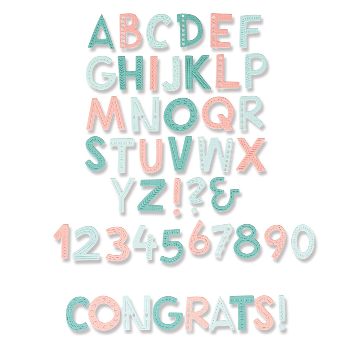 Sizzix Thinlits Die - Marked Alphabet – Sizzix.co.uk